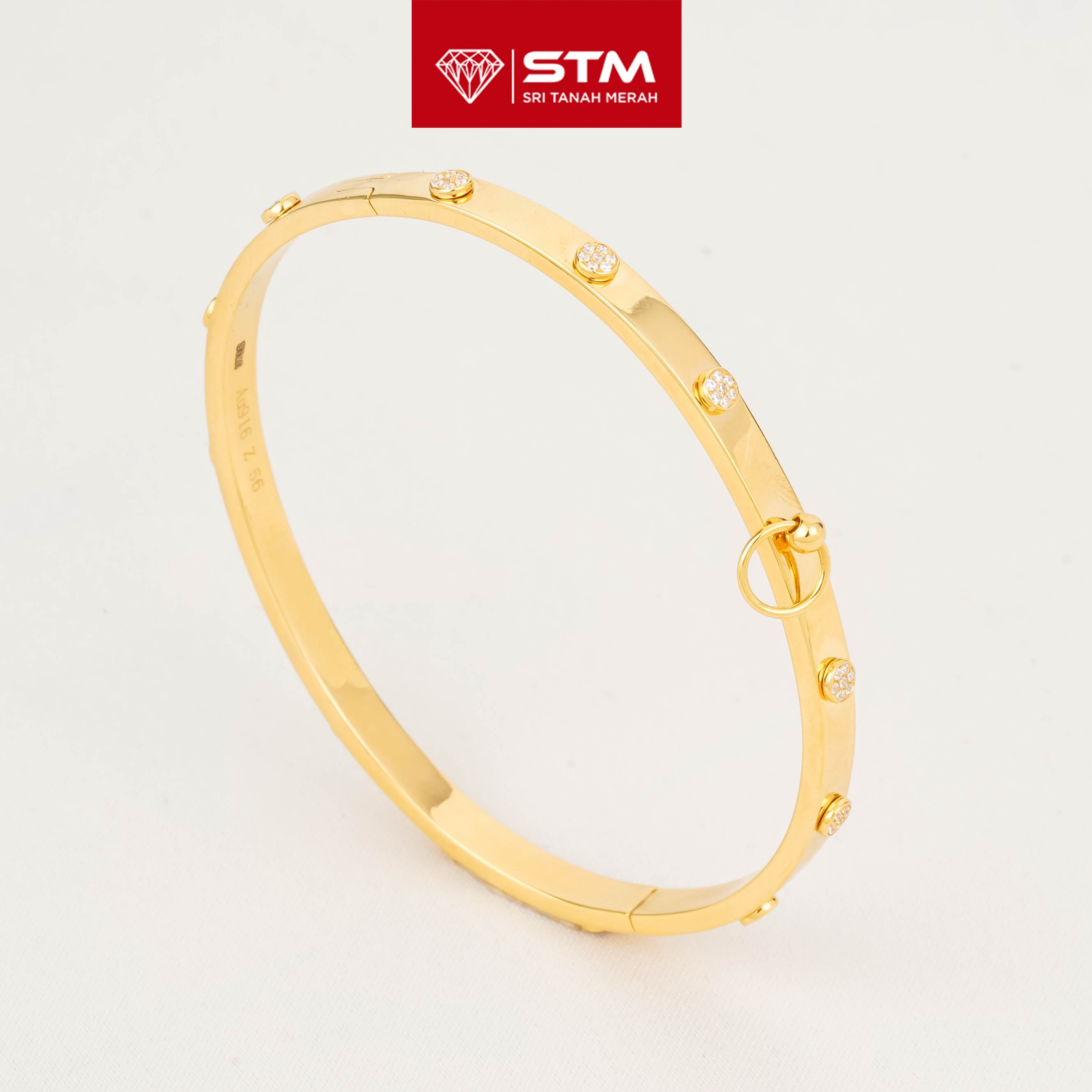 STM Exclusive Bangle Fesyen 916 (22K Gold) – Kedai Emas Sri Tanah Merah