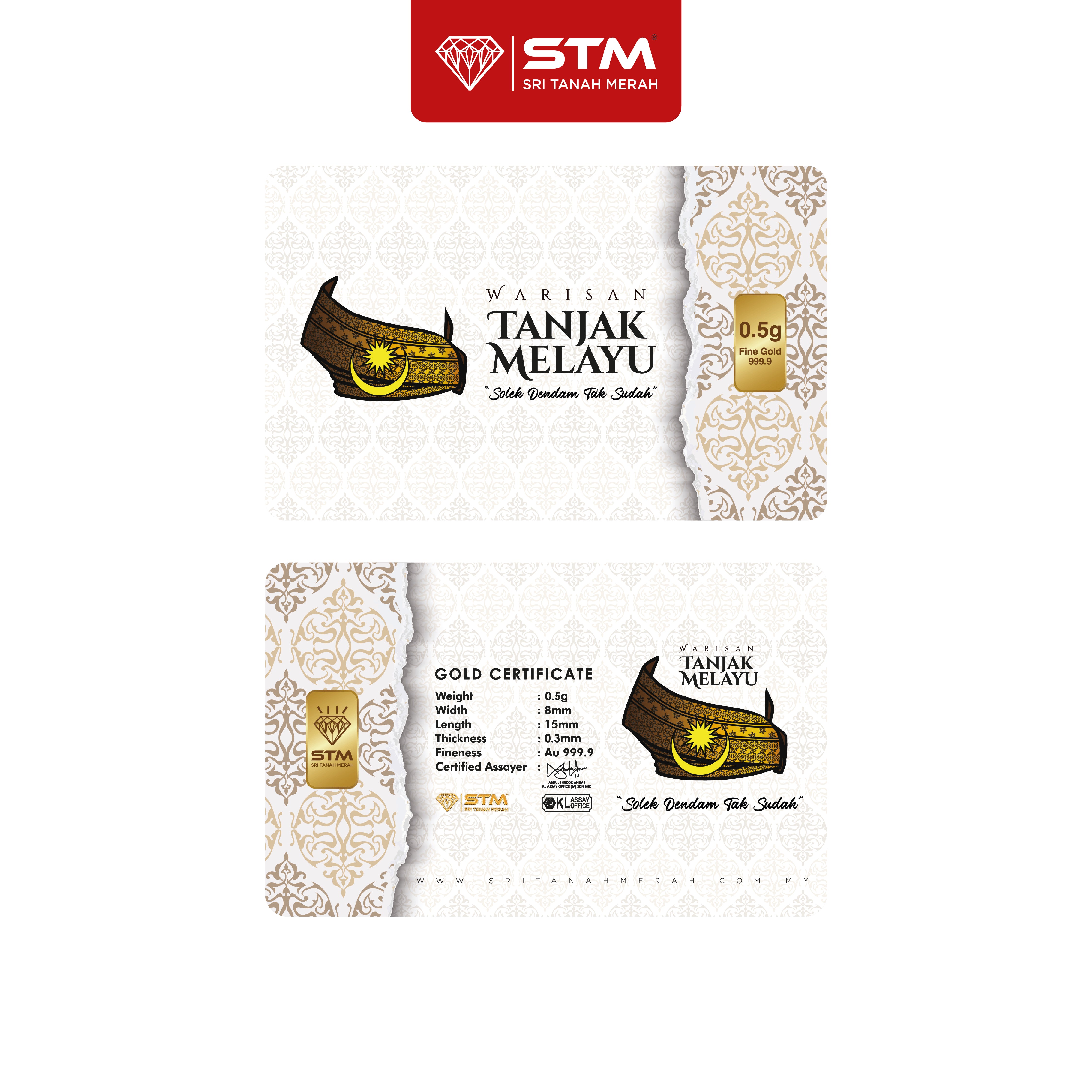 TANJAK Edition: Gold Bar Card 0.5g – Kedai Emas Sri Tanah Merah