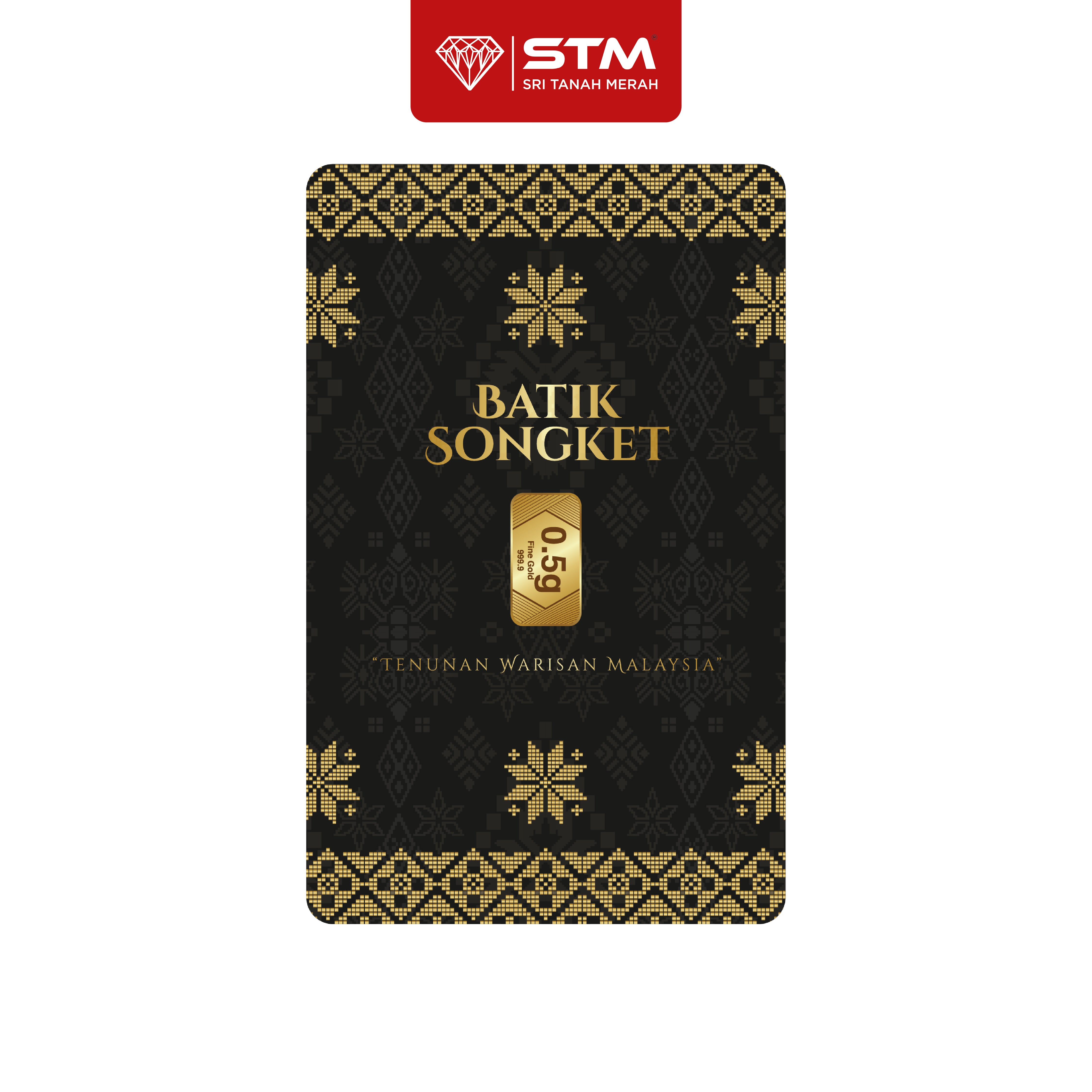 BATIK SONGKET Edition: Gold Bar Card 0.5g – Kedai Emas Sri Tanah Merah