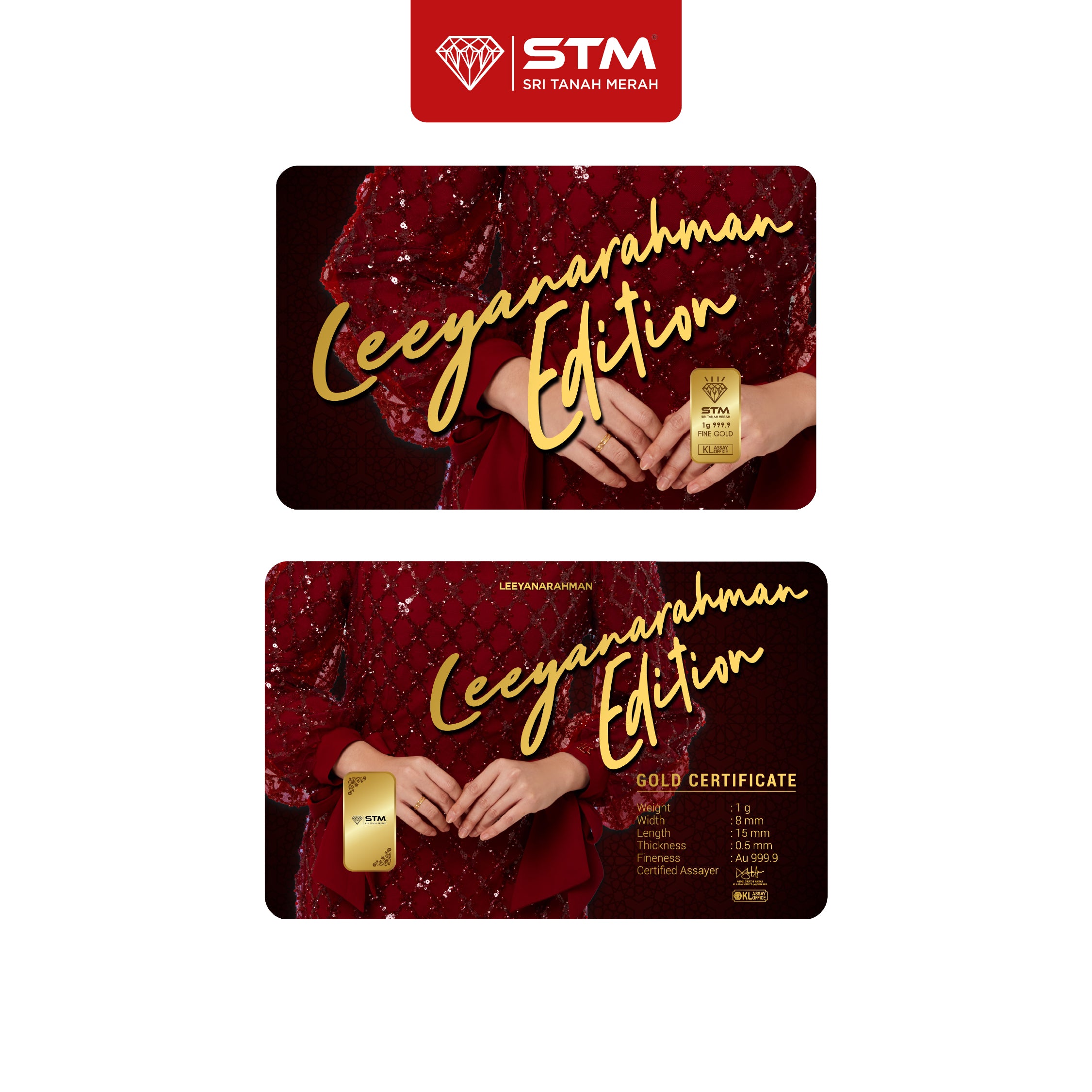 LEEYANARAHMAN Edition: Gold Bar Card 1g – Kedai Emas Sri Tanah Merah