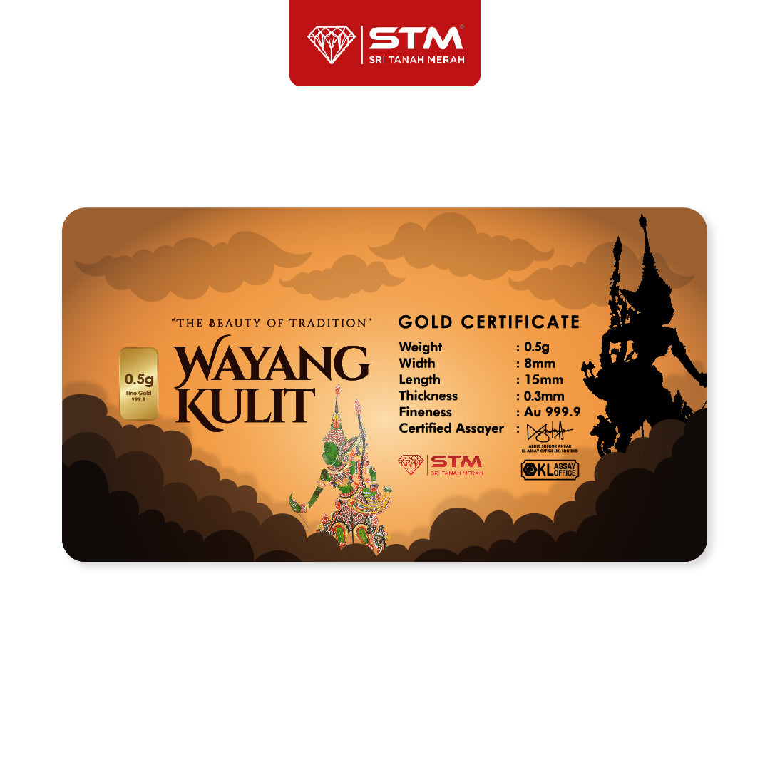 WAYANG KULIT Edition: Gold Bar Card 0.5g – Kedai Emas Sri Tanah Merah