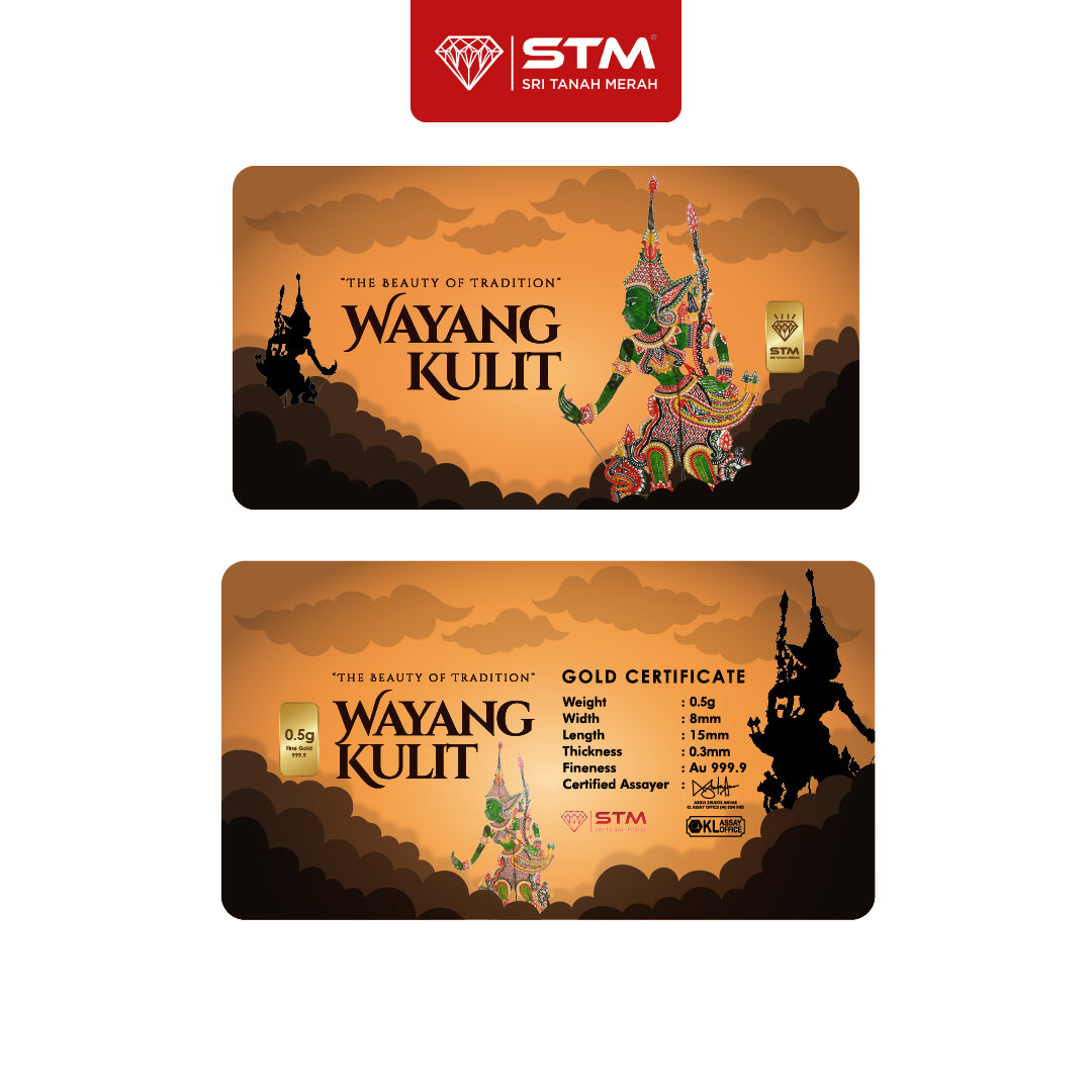 WAYANG KULIT Edition: Gold Bar Card 0.5g – Kedai Emas Sri Tanah Merah