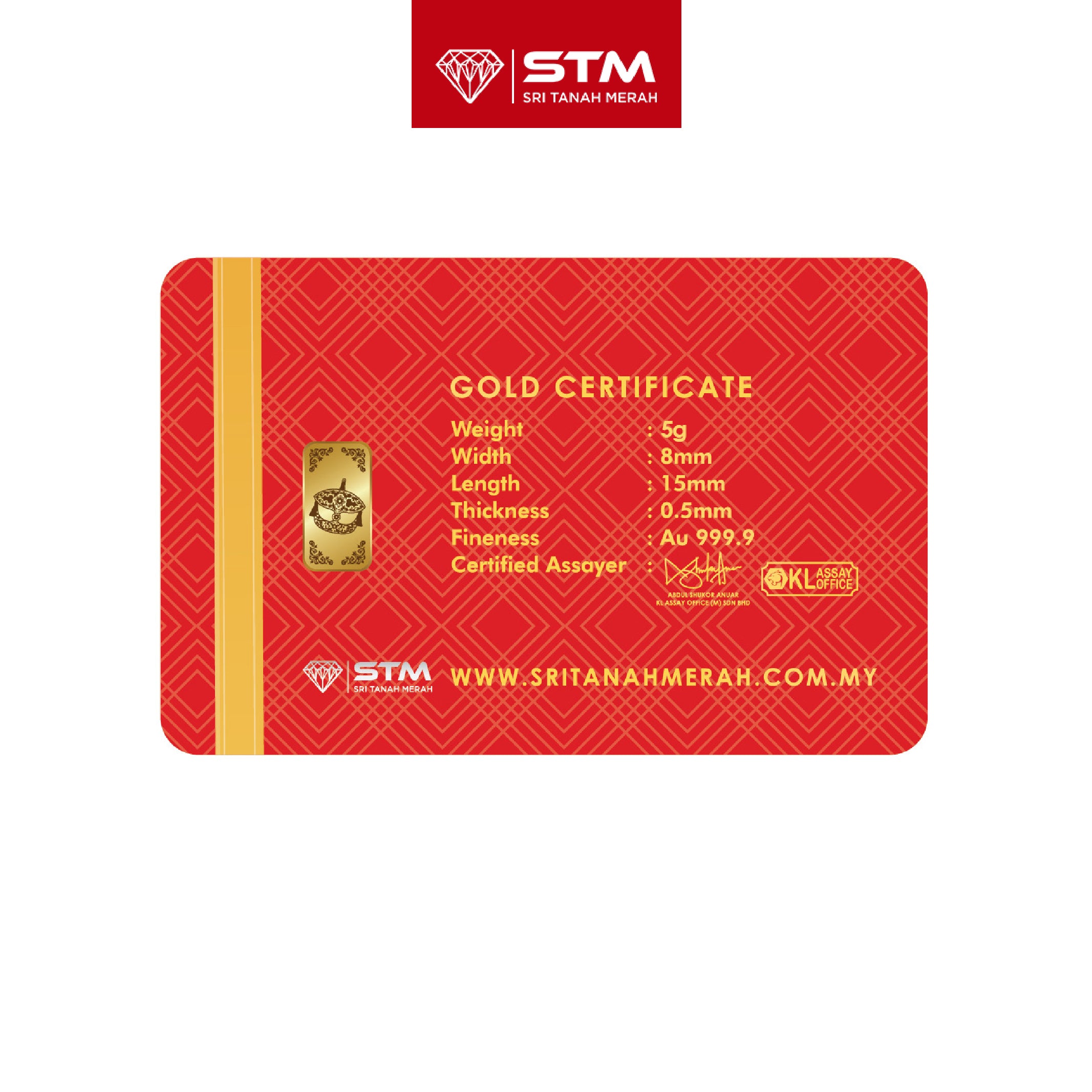 WAU Edition: Gold Bar Card 5g – Kedai Emas Sri Tanah Merah