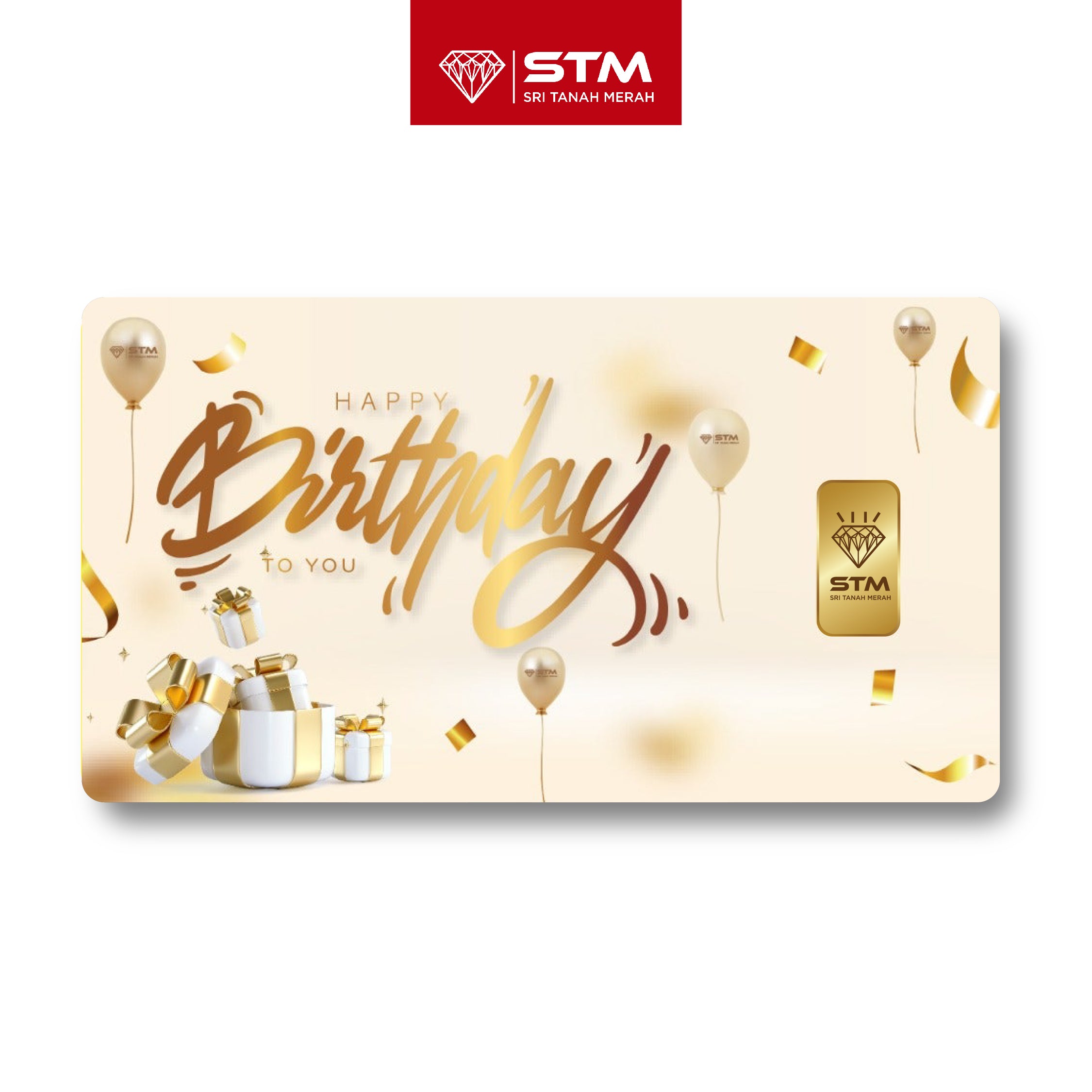 HAPPY BIRTHDAY Edition: Gold Bar Card 0.5g – Kedai Emas Sri Tanah Merah