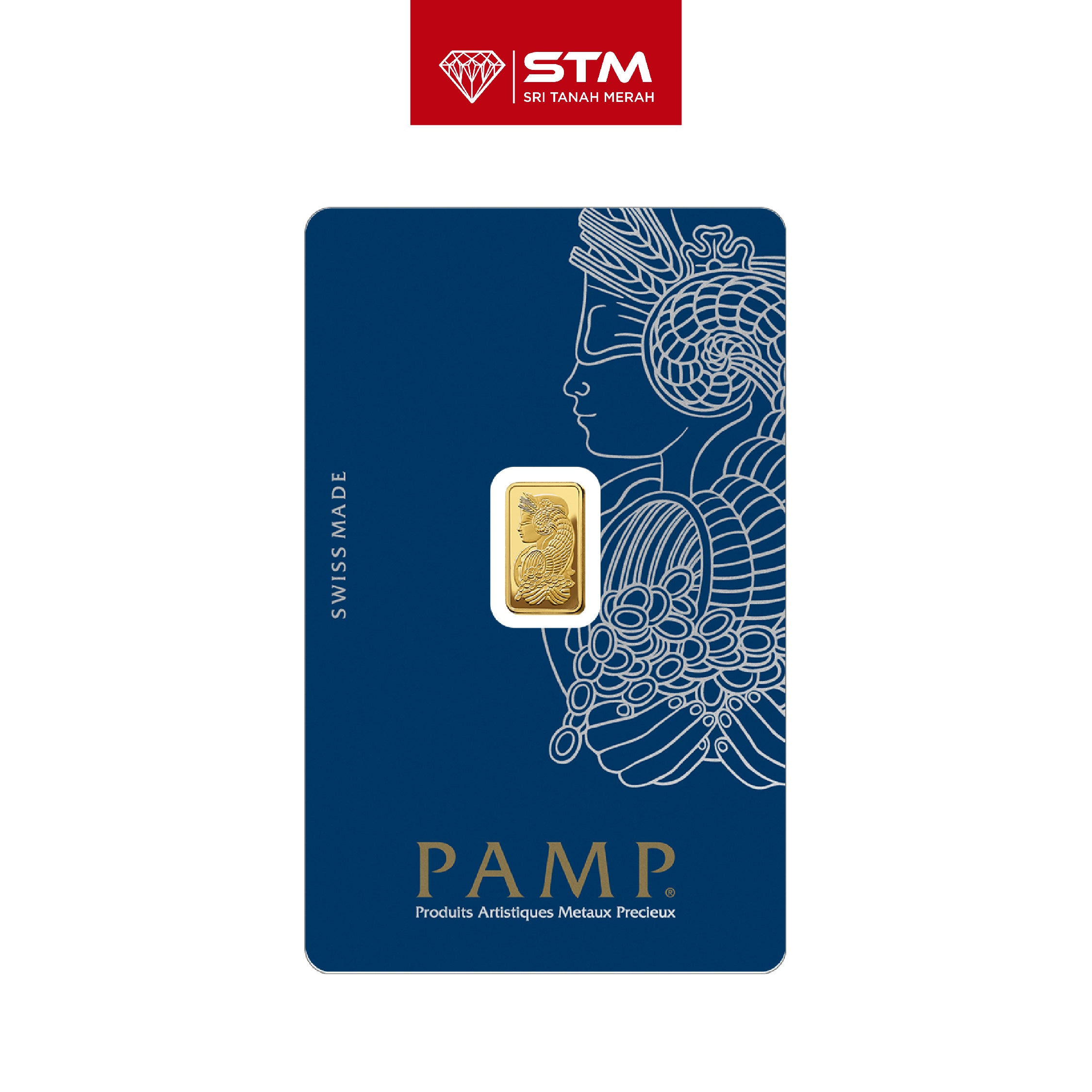 PAMP Suisse Gold Bar 1g 999.9 Pure Gold Lady Fortuna Edition – Kedai ...