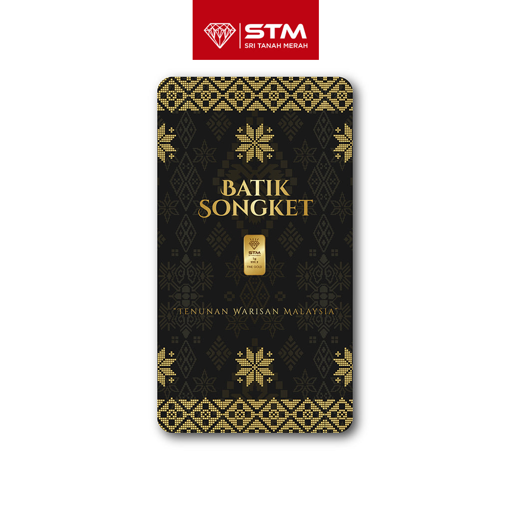 BATIK SONGKET Edition: Gold Bar Card 1g – Kedai Emas Sri Tanah Merah